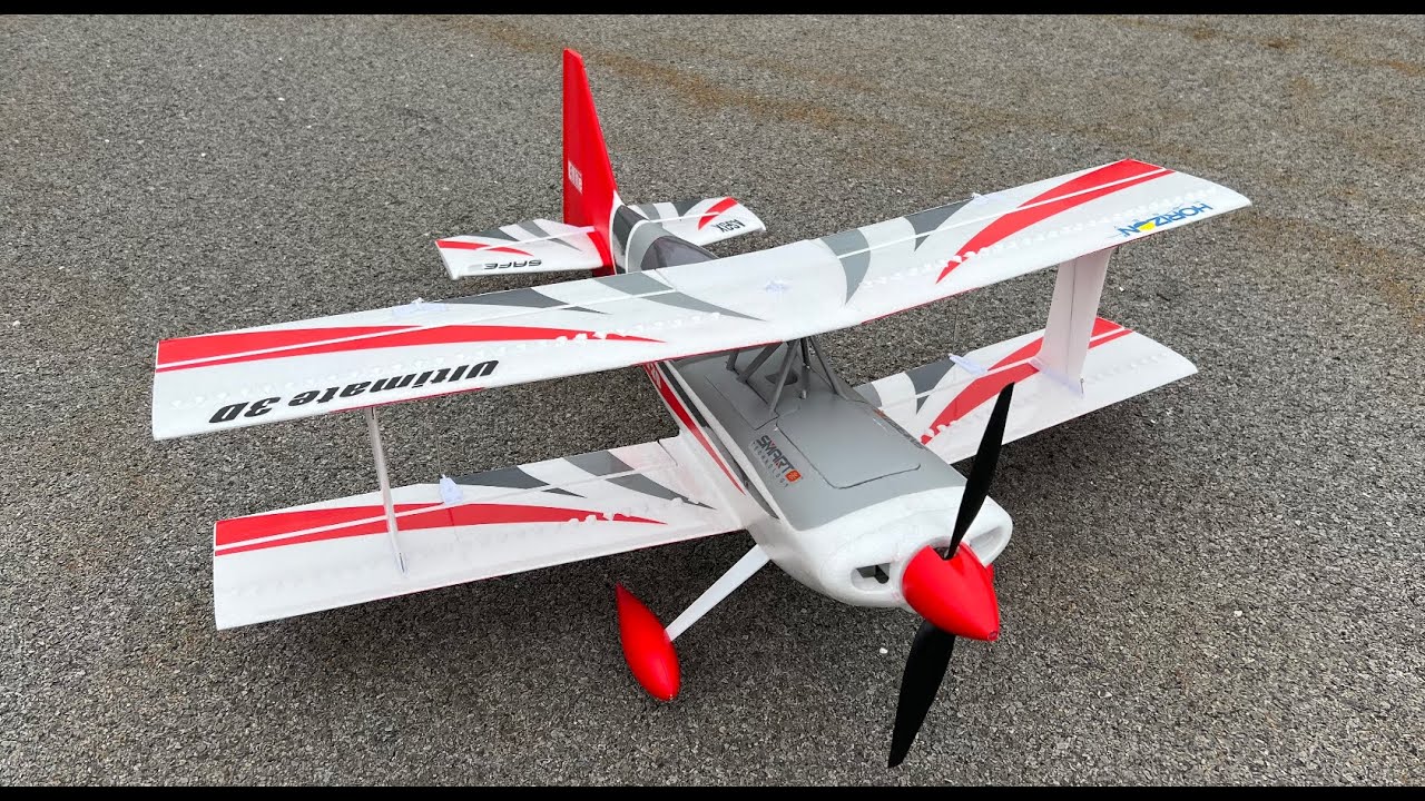 Wringing out my new E-Flite Ultimate Bipe - YouTube