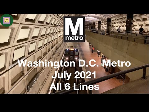 All 6 Lines of the Washington D.C. Metro | July 2021 - YouTube