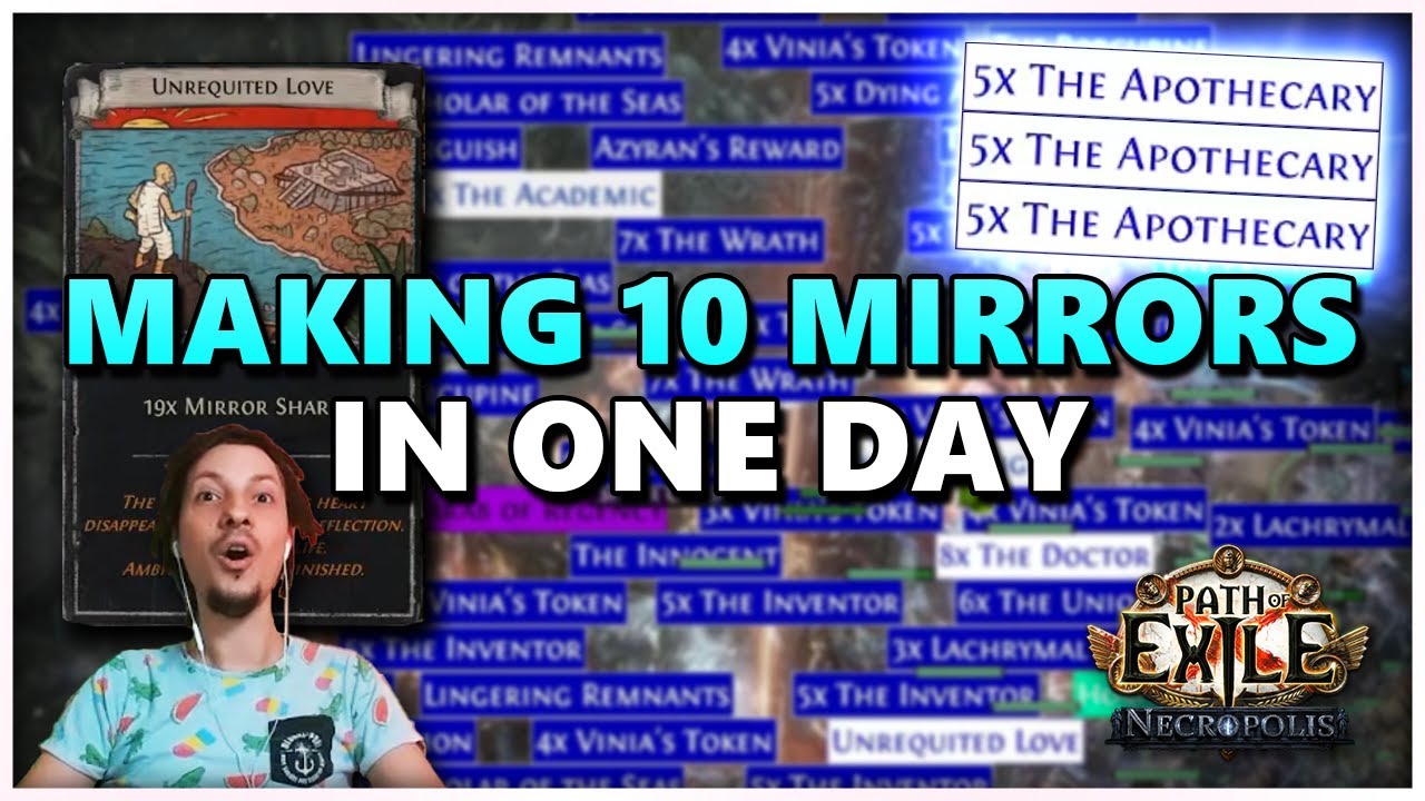 [PoE] We made 10 mirrors in 1 day - Insane card session - Stream ...
