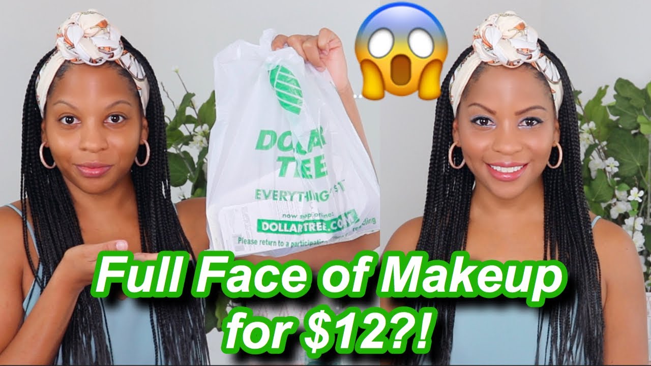 FULL FACE OF MAKEUP FROM DOLLAR TREE | EVERYTHING $1 - YouTube