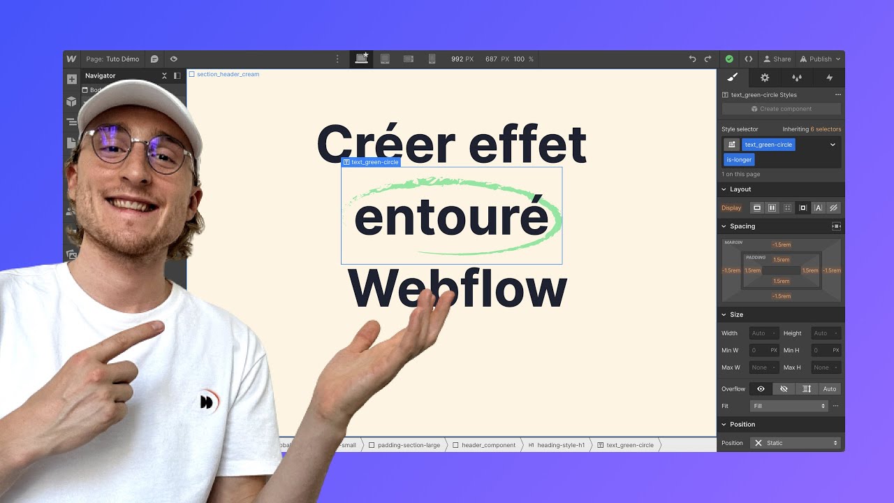 Comment créer un effet d'entourage sur Webflow ? | Tutoriel facile - YouTube