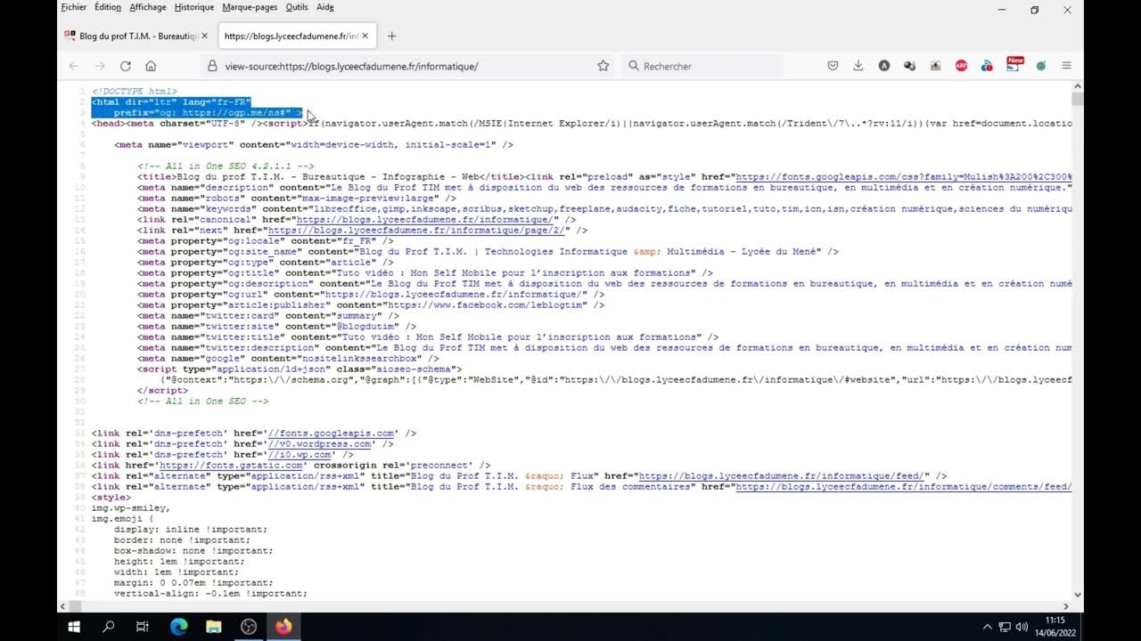 Tuto vidéo : Comprendre le principe du codage HTML d'une page - YouTube