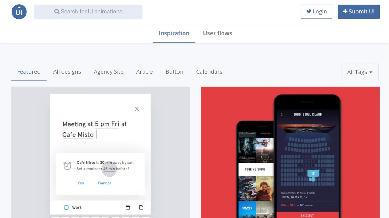 UI Movement - The best UI design inspiration, every day - YouTube