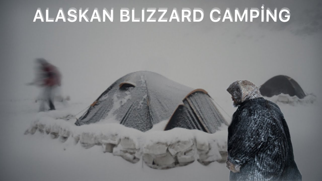 Extreme Alaskan Blizzard camping (-56C) Bitter Cold Winter Cold Camping ...