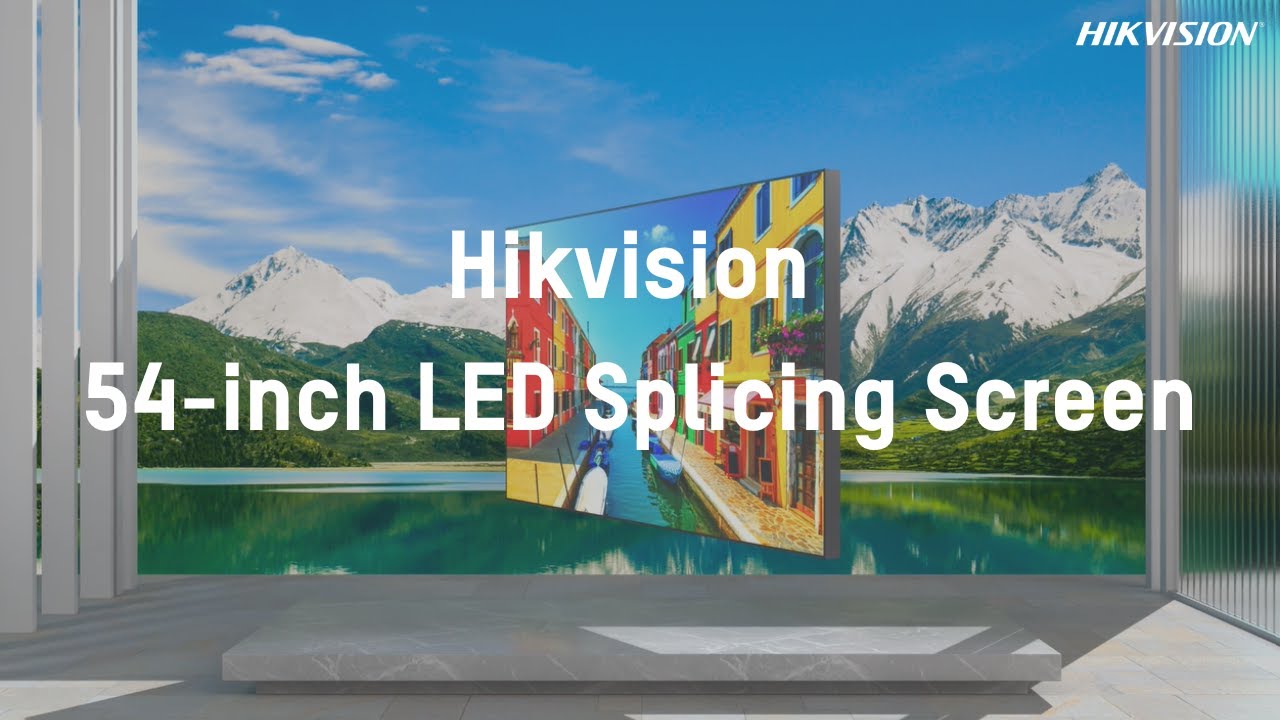 Introducing Hikvision 54-inch LED Splicing Screen - YouTube