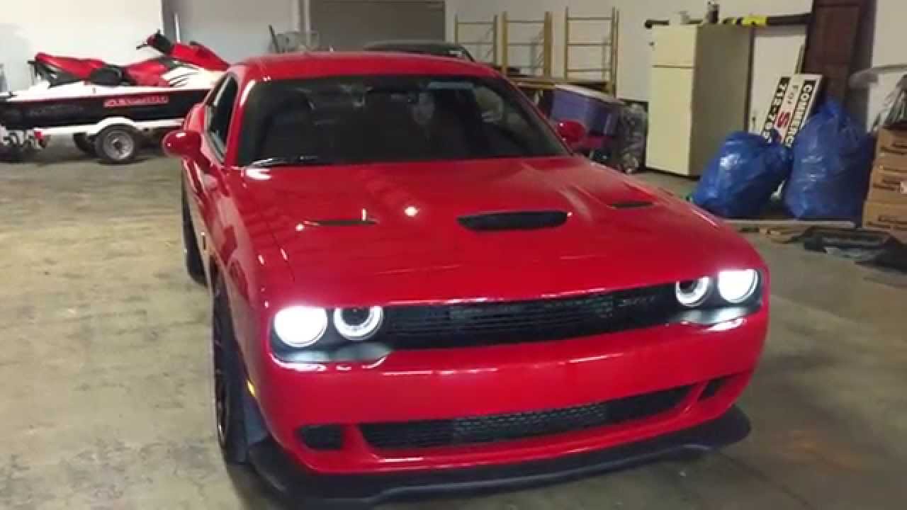 2015 Dodge Challenger Hellcat Start up - YouTube