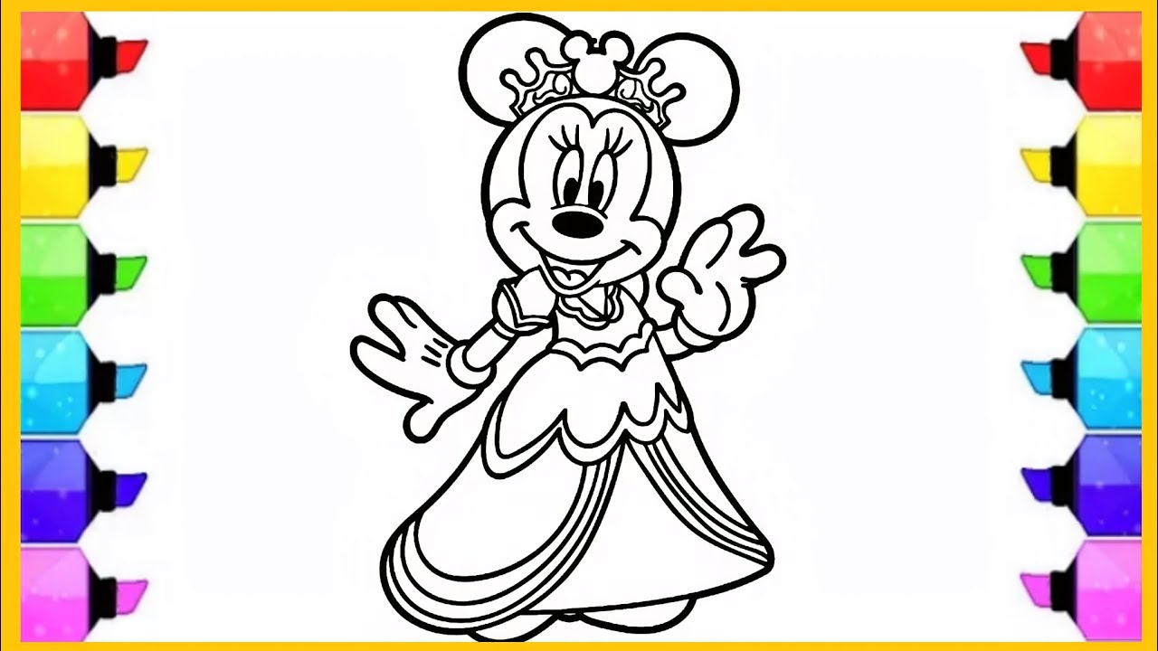 Minnie Mouse Drawing Pages