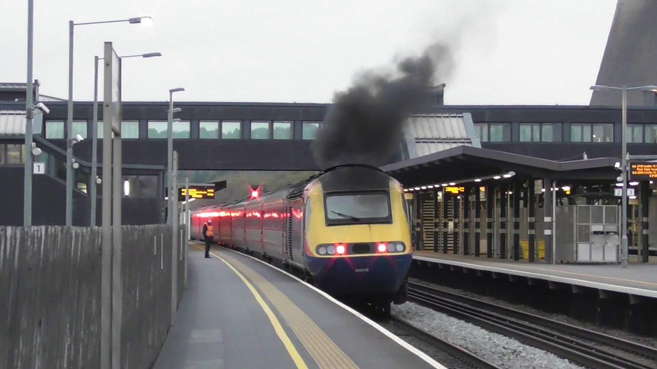 EMR VP185 HST 43073 clag departing East Midlands Parkway 18/10/20 - YouTube