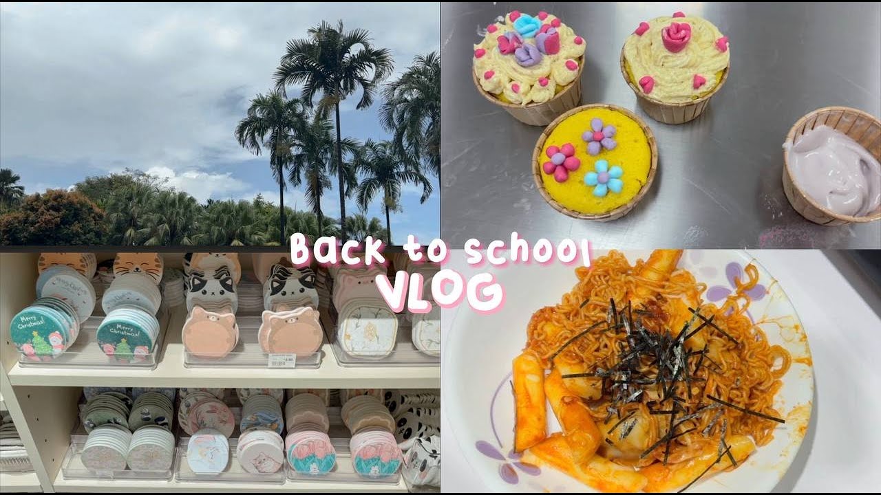**PRODUCTIVE** Uni vlog | Back to school,fun school life, baking, cook ...