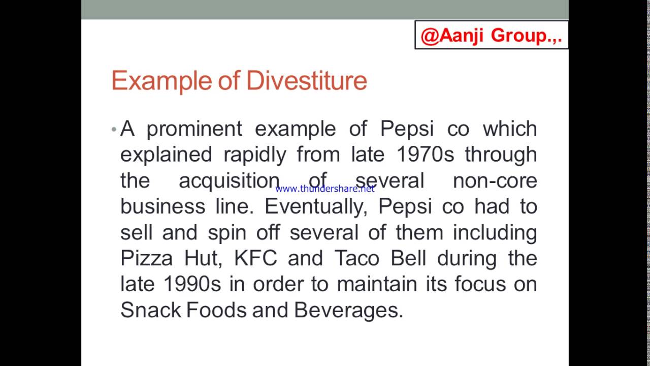 what is Divestiture - YouTube