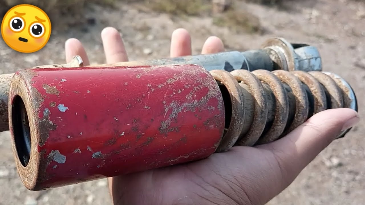 Old and Rusted Motorcycle Restoration Shock | Restore Rusty Motor Bike ...