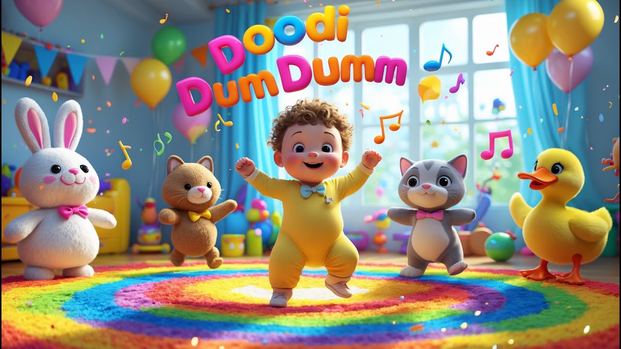 Doodi Doodi Dum Dumm | Fun Dancing Song for Toddlers & Babies | Kids ...