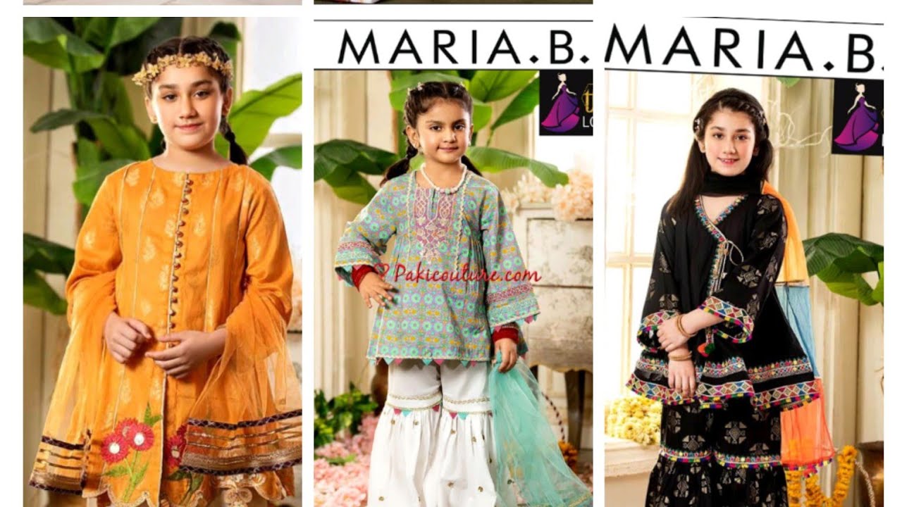 Maria.B kids collection printed ND embroided lawn suit | 1st copy - YouTube