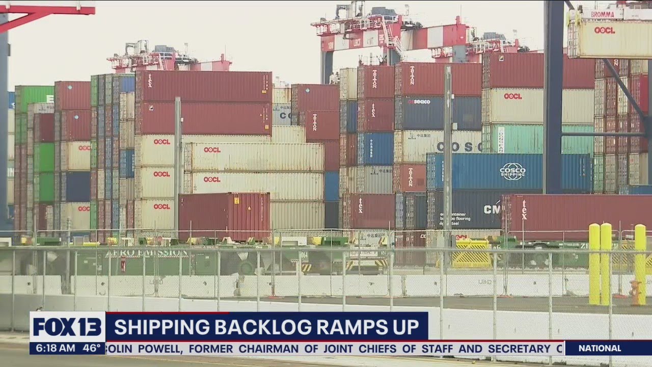 Shipping backlog ramps up | FOX 13 News - YouTube