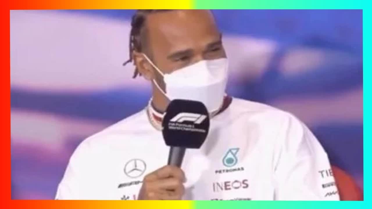 'What are you d0ing here?' Lewis Hamilton quizzes journalist at British ...