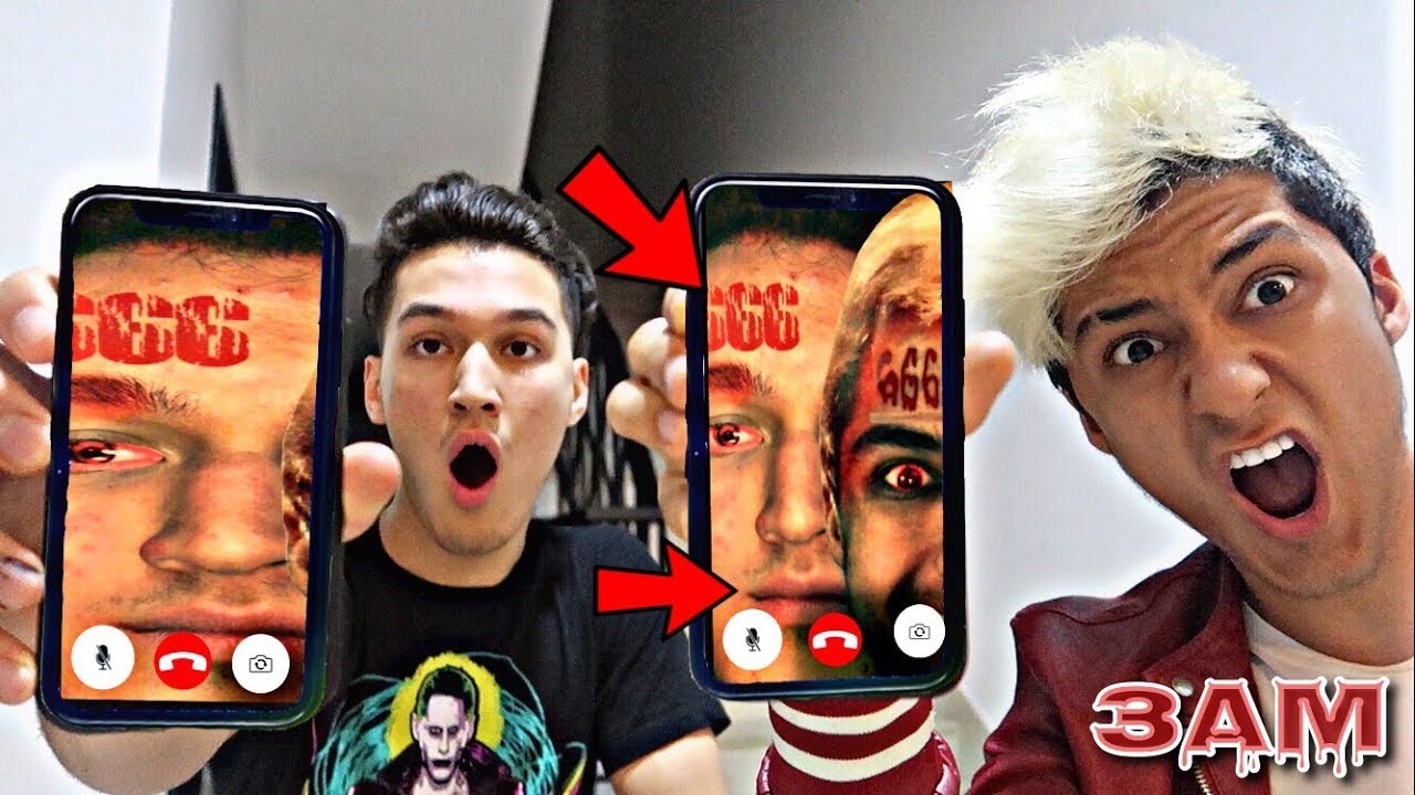 FACETIMING OURSELF AT 3AM!! *OMG I ACTUALLY ANSWERED TO MY SELF* - YouTube