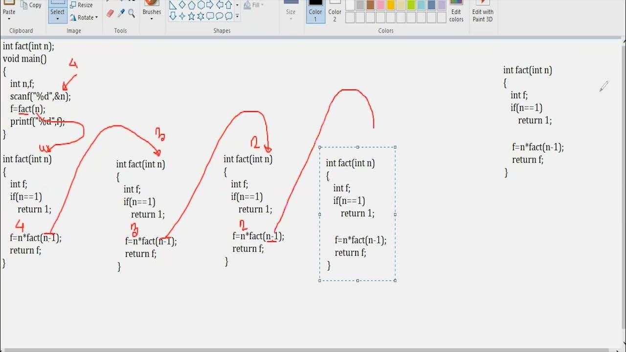 Factorial using Recursion in C | Bangla - YouTube