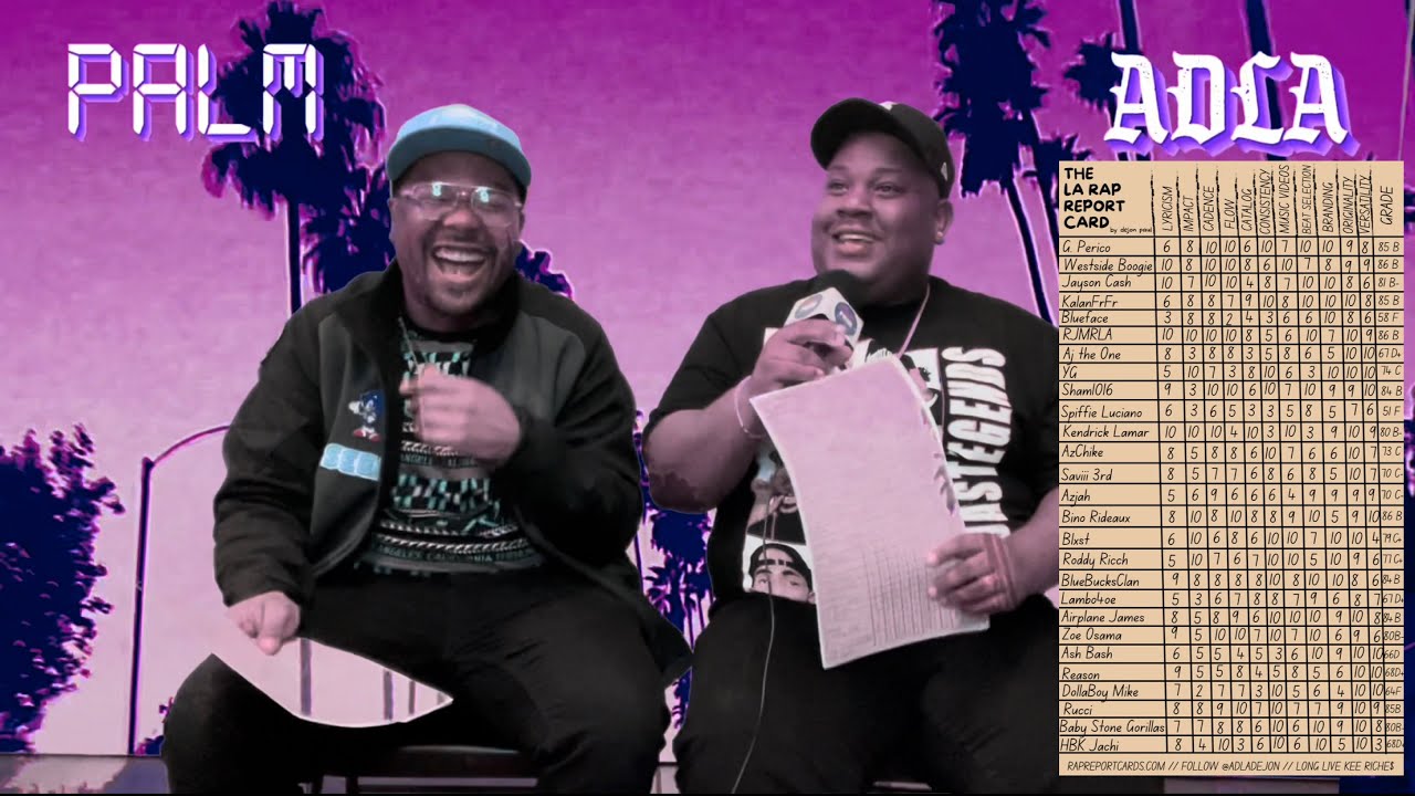 Dejon Paul and PALM Discuss ADLA 2023 New LA Rap Report Card - YouTube