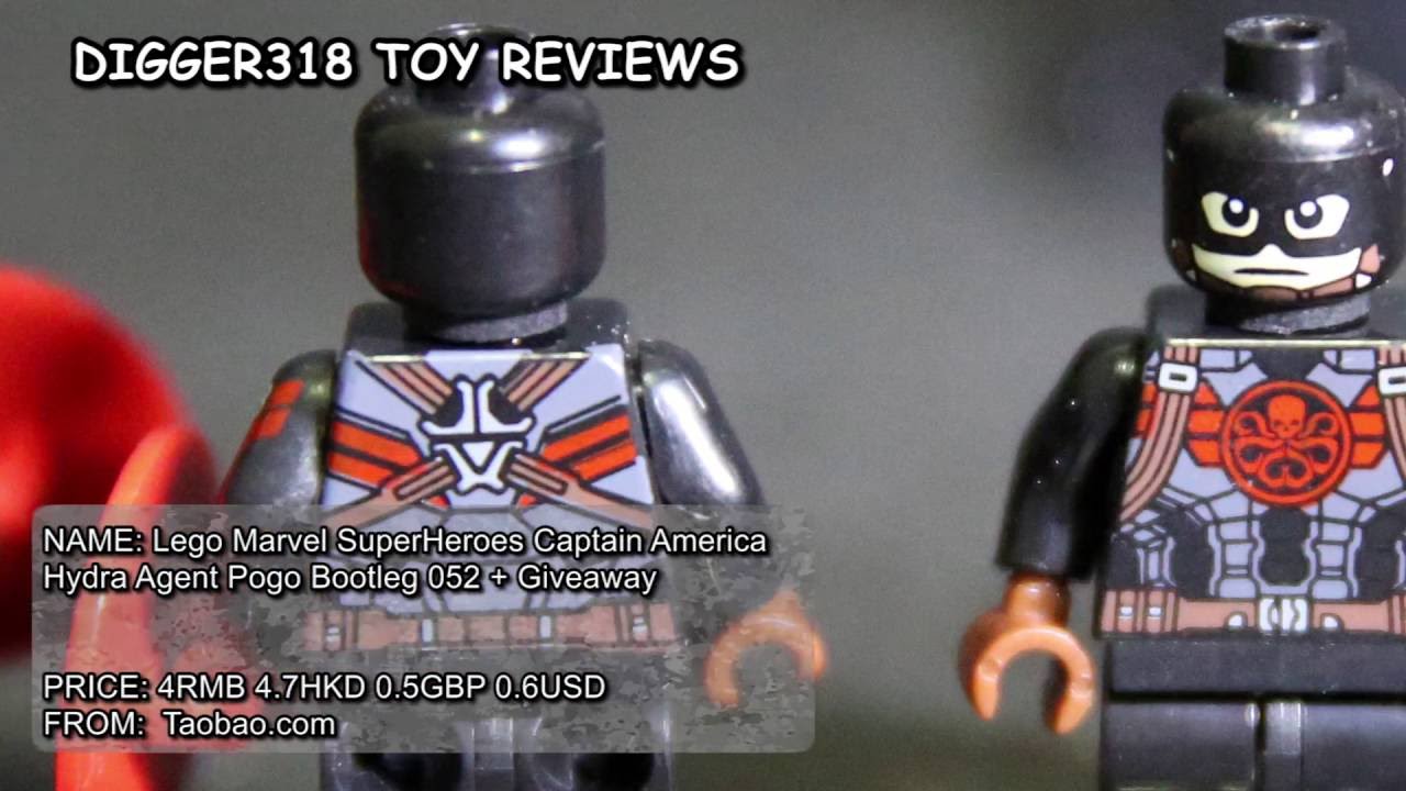 Lego Marvel SuperHeroes Captain America Hydra Agent Pogo Bootleg 052 ...