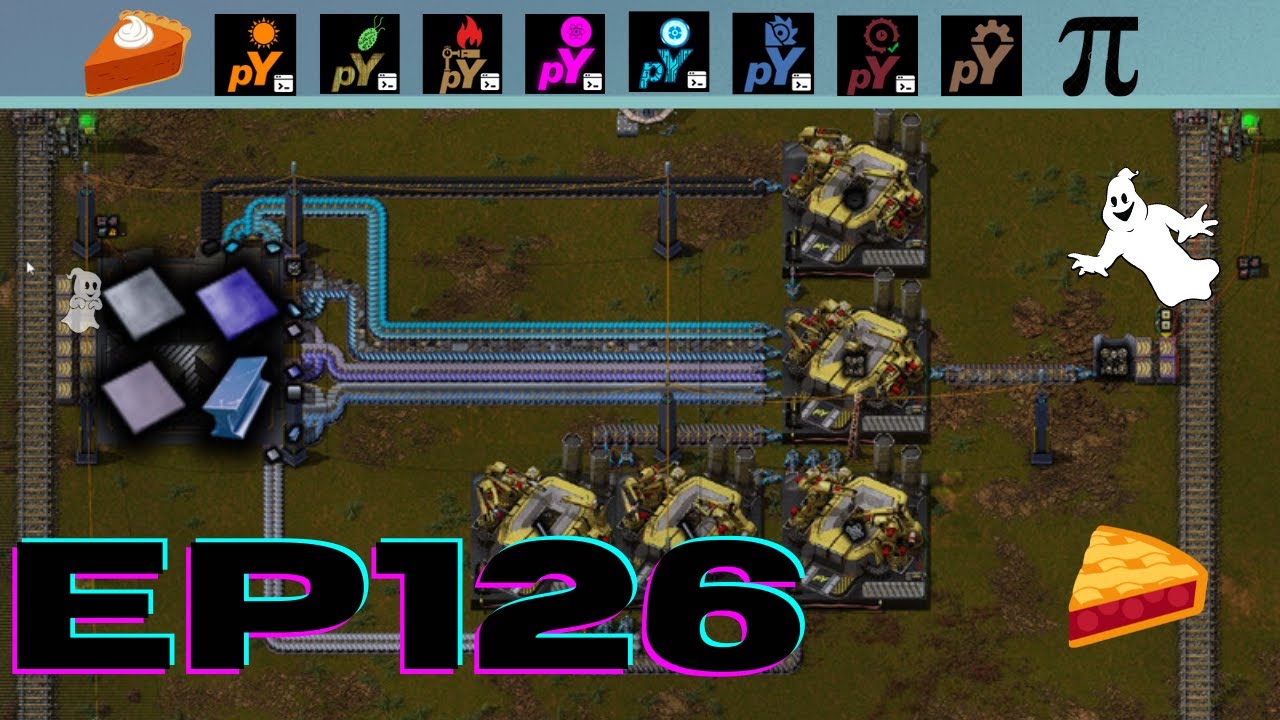 Factorio pYanodons - Advanced Small Parts and RED BELT - EP126 - YouTube