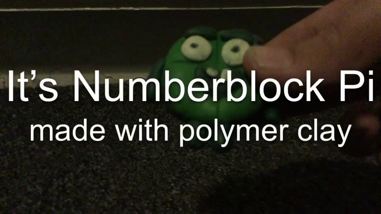 Numberblock Pi made with Fimo clay - YouTube