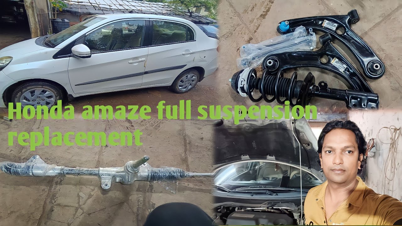 Honda amaze full suspension replacement। full video lower arm change ...