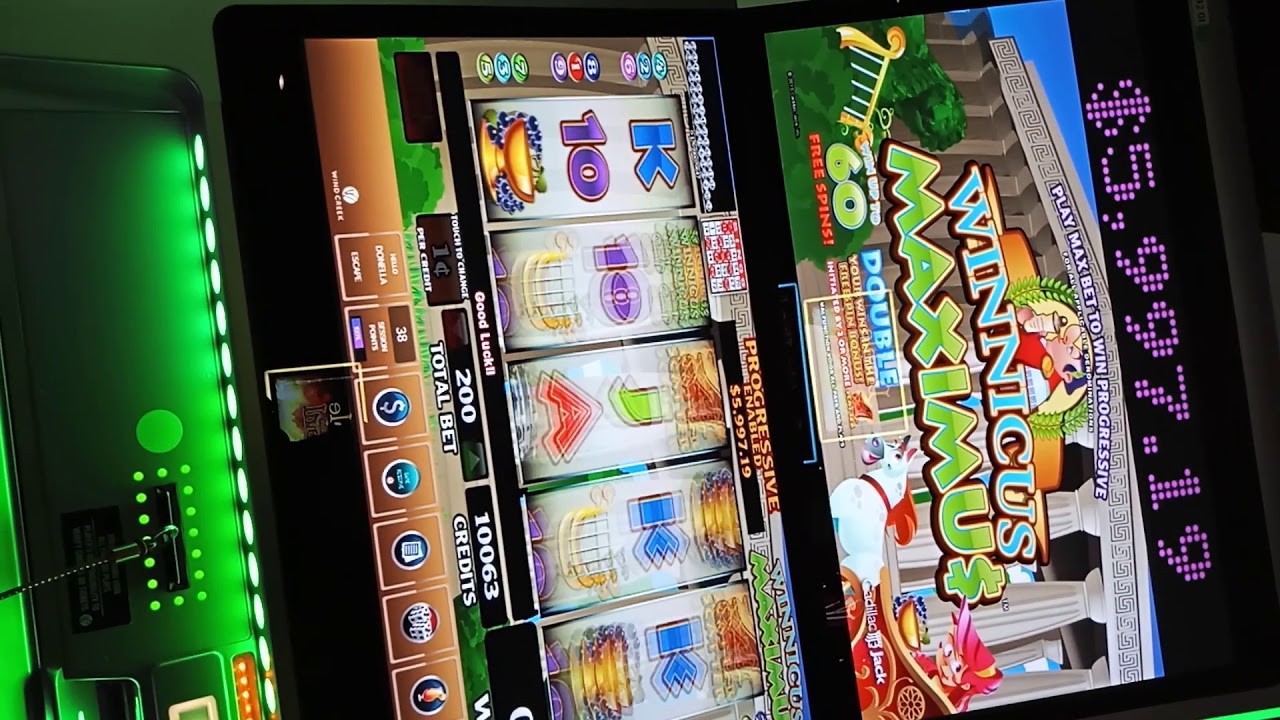 Winnicus Maximus jackpots slot machines - YouTube