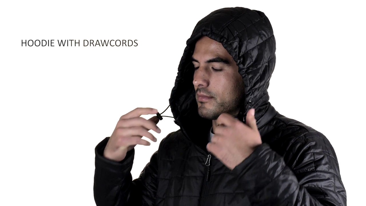 Fossa Apparel 1525 Microburst Puffer Hoodie Jacket Mens - YouTube