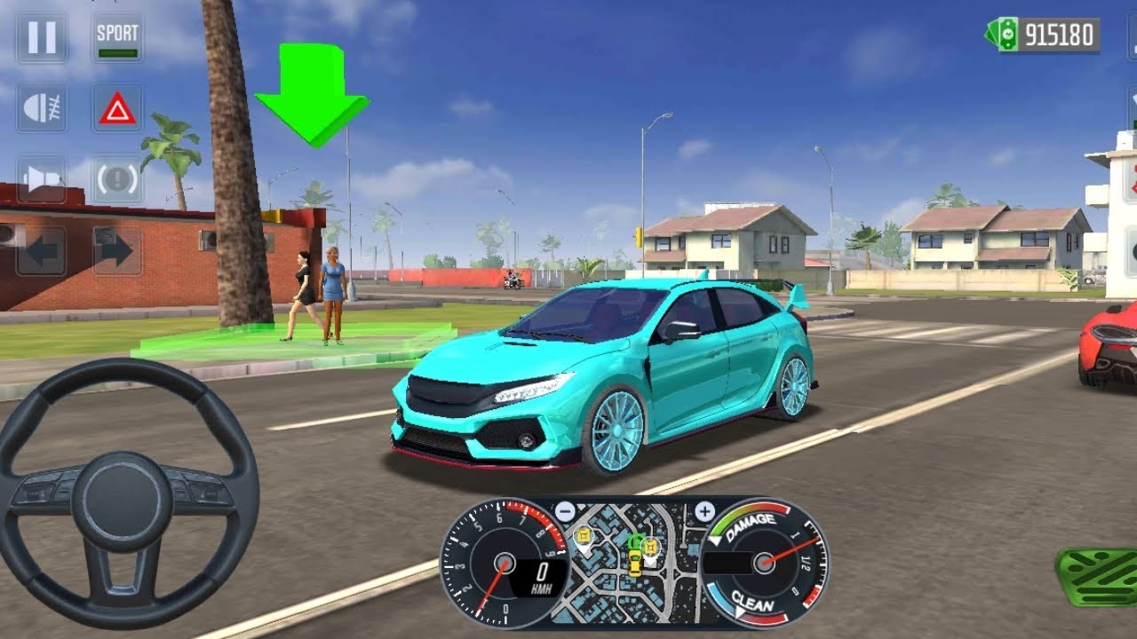 Honda Civic Type-R | Taxi Sim 2020 Los Angeles City Wheel Drive Android ...