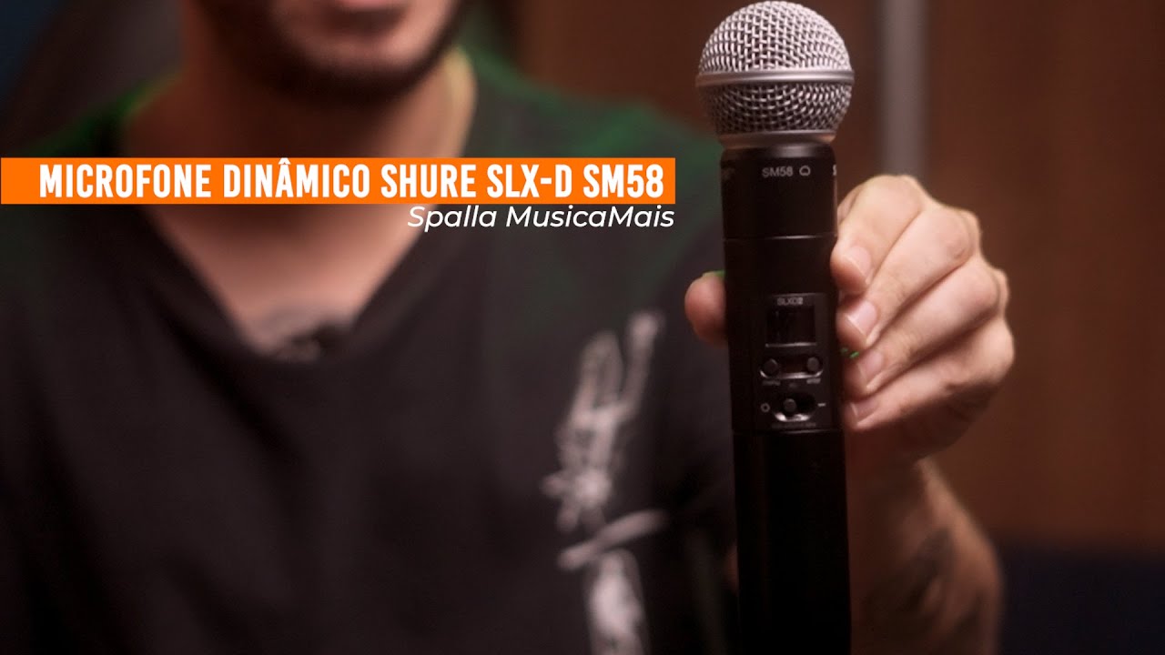 Conheça o Microfone Dinâmico SHURE SLX-D SM58 - YouTube