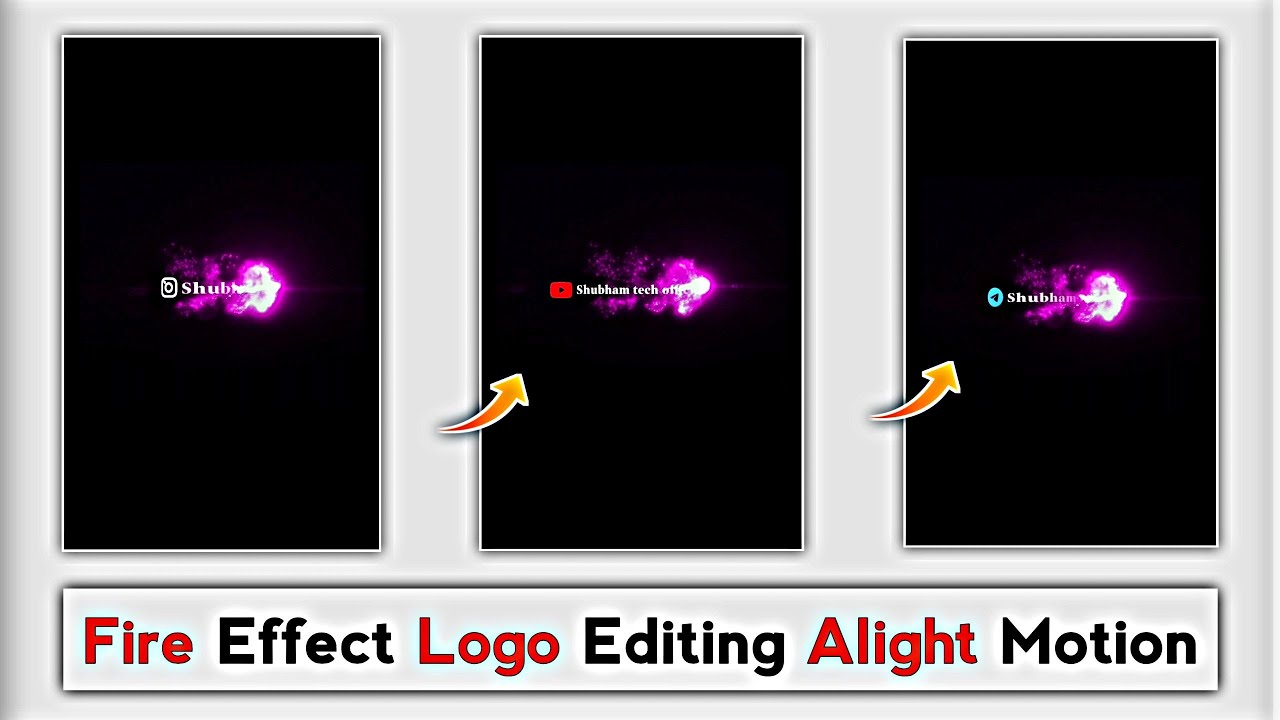 Instagram Trending Fire Effect Logo Editing Alight Motion || Instagram ...