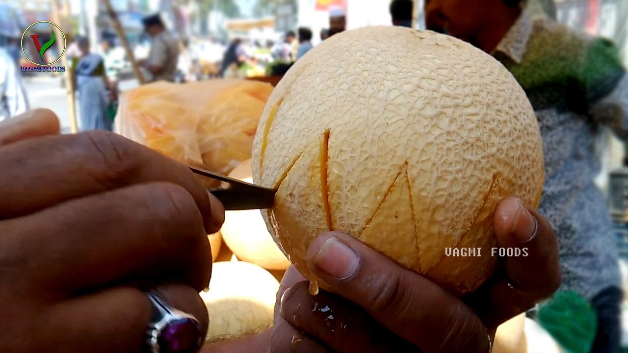 Amazing Fruits CUTTING SKILLS | How to Cut MUSKMELON in Different Shape ...