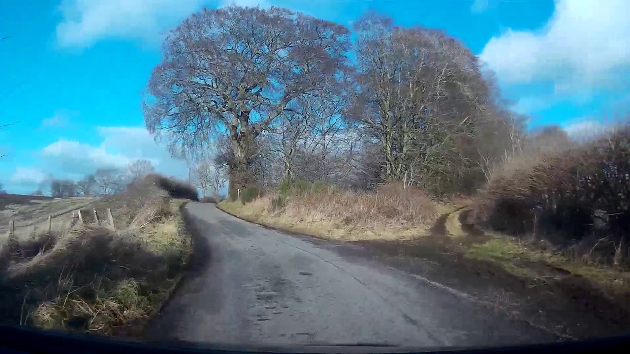 Sunny Winter Road Trip Drive To Kinrossie Perthshire Scotland - YouTube