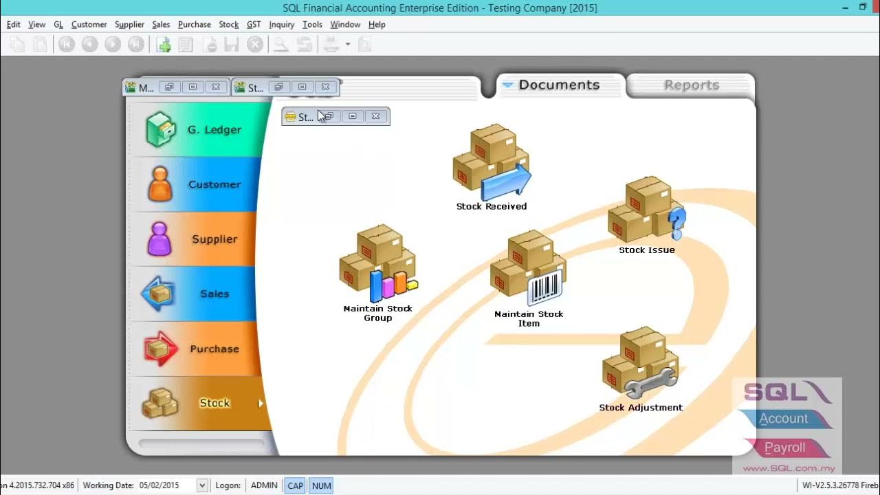 SQL Stock - Adjust Stock Quantity - YouTube