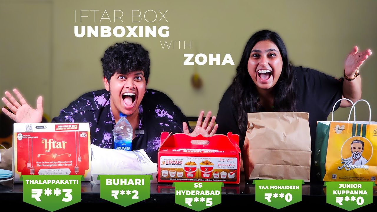 Unboxing Iftar Box with Zoha🔥 - Irfan’s View - YouTube