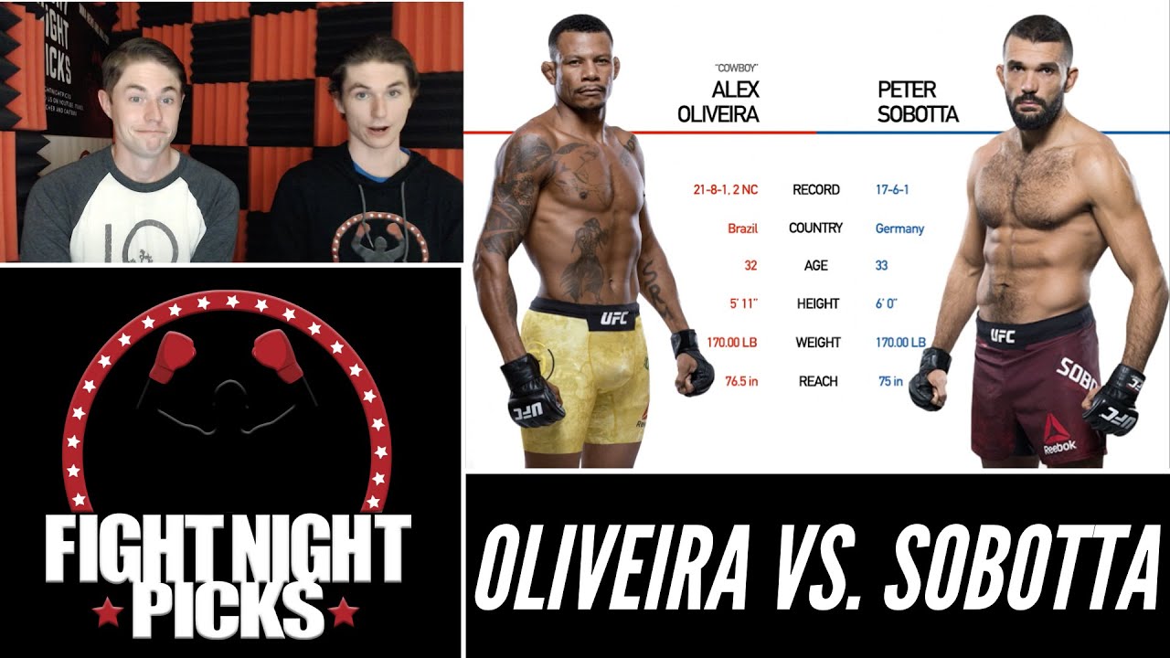 UFC Fight Night: Alex Oliveira vs. Peter Sobotta Prediction - YouTube