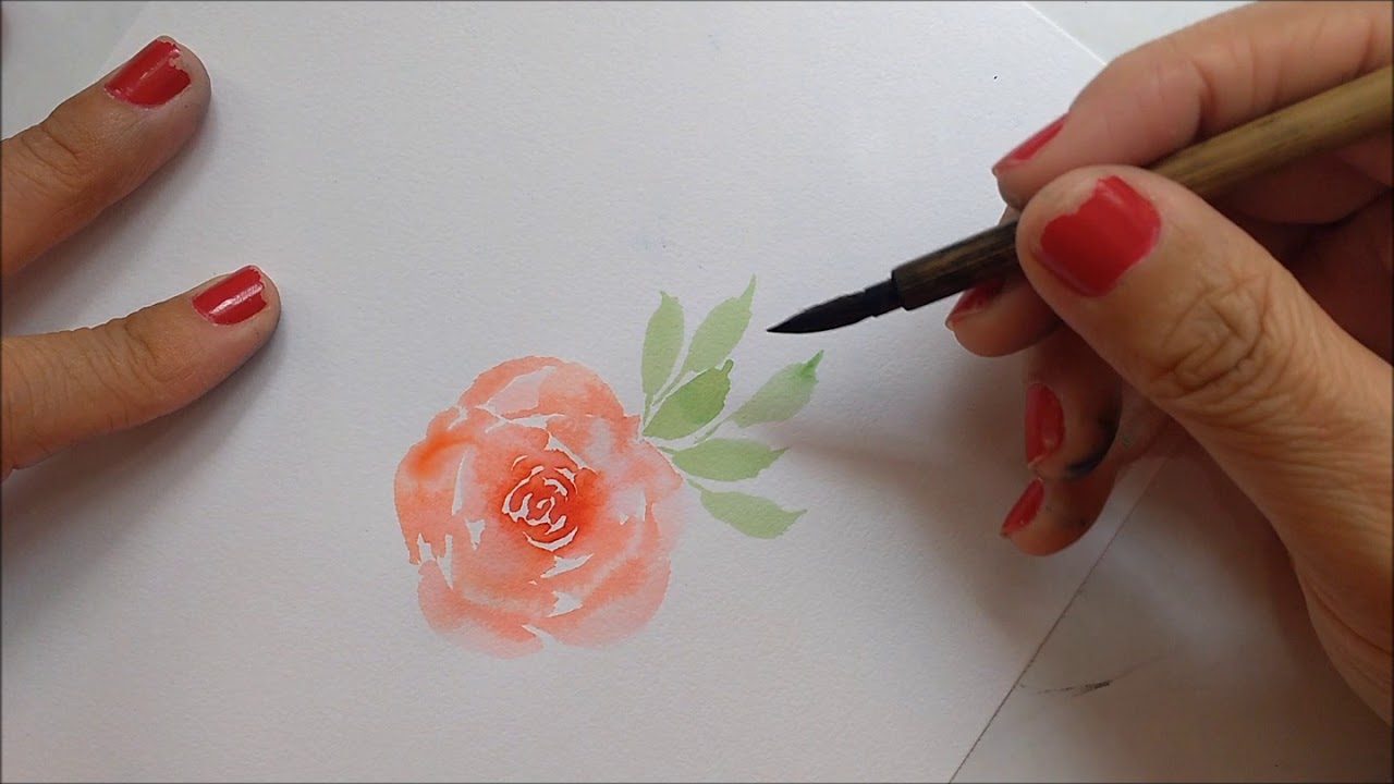Como pintar rosas em aquarela, tutorial completo - YouTube