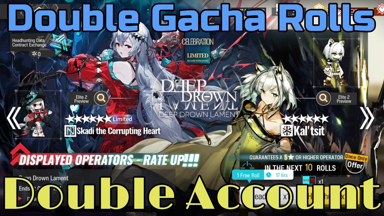 Arknights - Skadi Alter And Kaltsit Banner Roll (Double Account) - YouTube