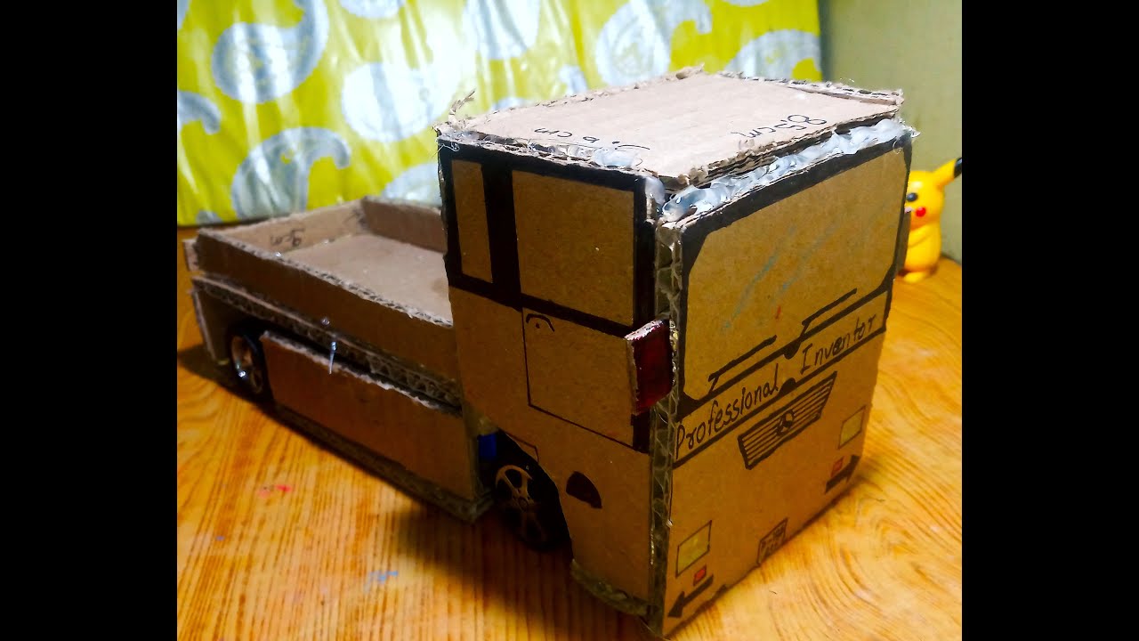 How to make truck -DIY- Truck at home Simple Truck - YouTube