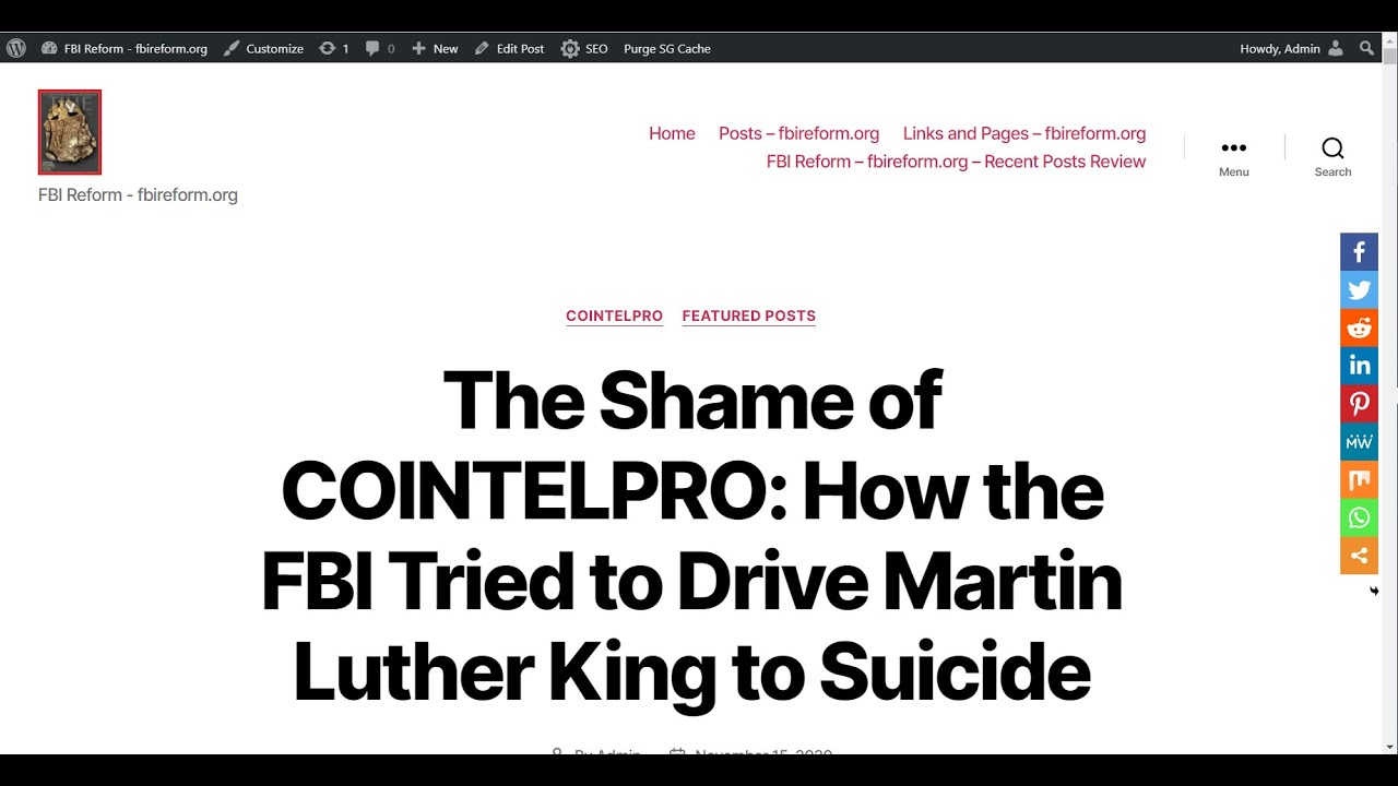 The Shame of COINTELPRO: How the FBI Tried to Drive Martin Luther King ...