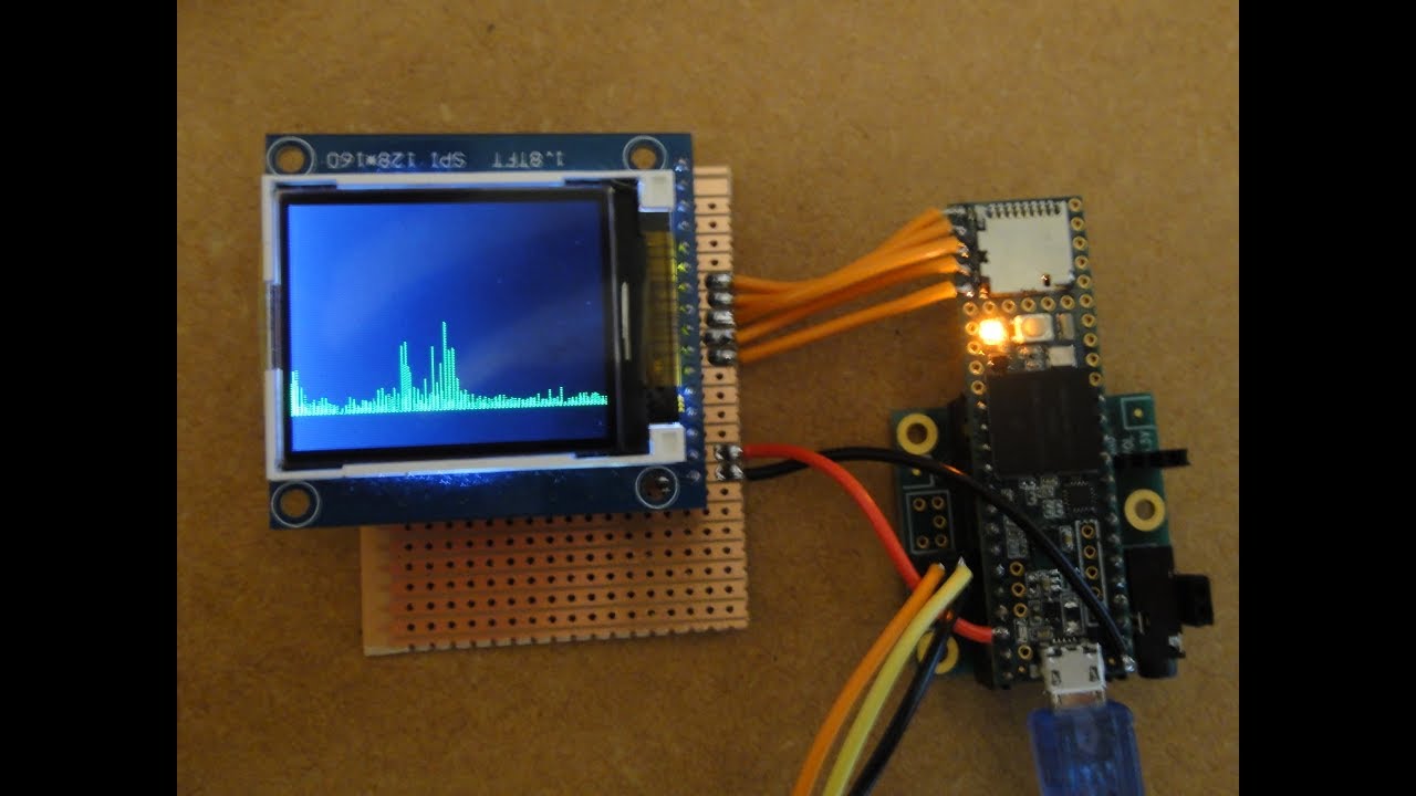 Homebrew SDR Receiver Part 1 - LCD Screen and FFT Test - YouTube