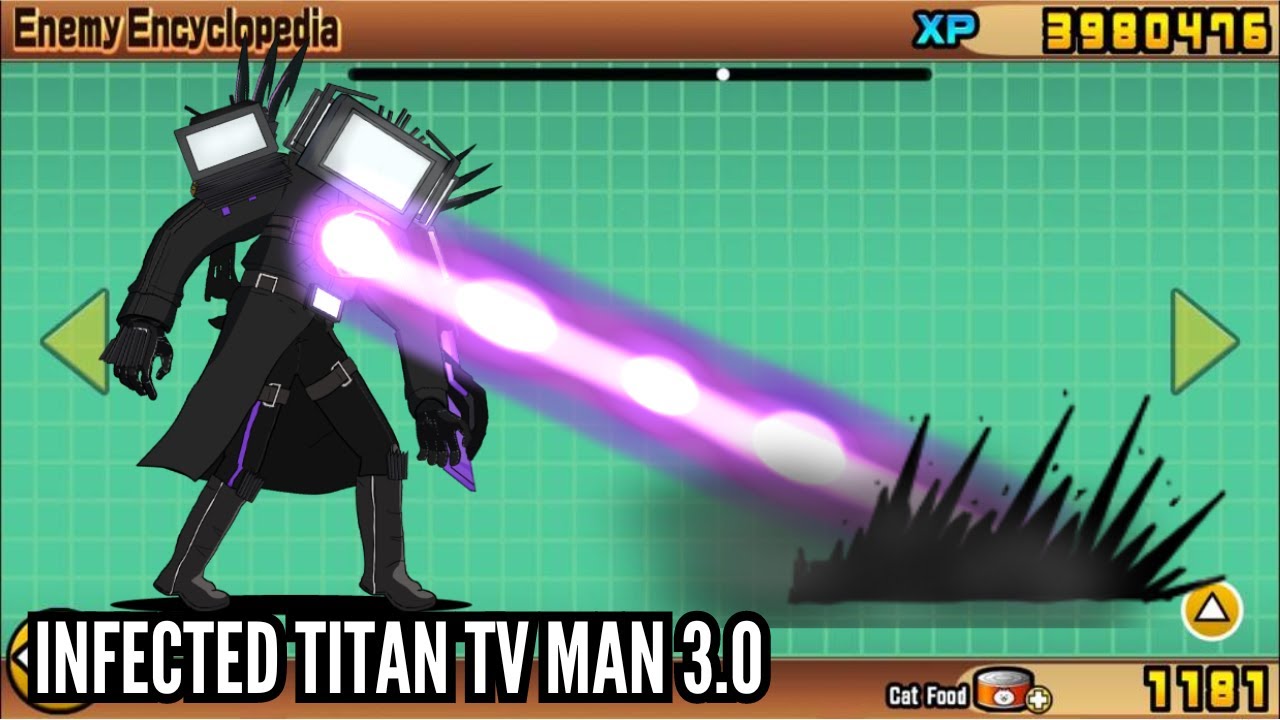 The Battle Cats - Infected Titan TV Man 3.0 (ENEMY) - YouTube