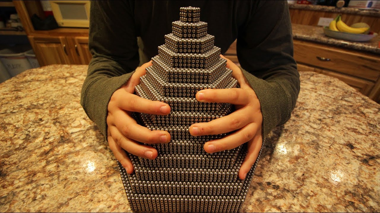 REVERSE 50,000 Zen Magnet Pyramid ASMR Oddly Satisfying Neodymium ...