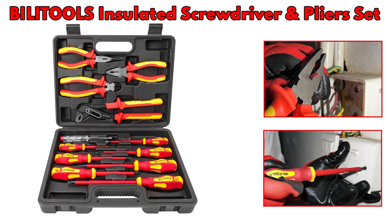 1000V Insulated Screwdriver & Pliers Set, Magnetic VDE Tools for ...