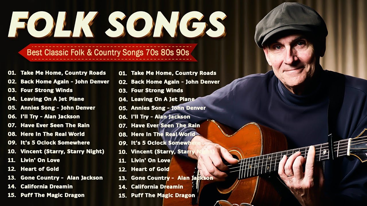 American Folk Songs Folk Songs 70's 80's Jim Croce, John Denver, Don ...