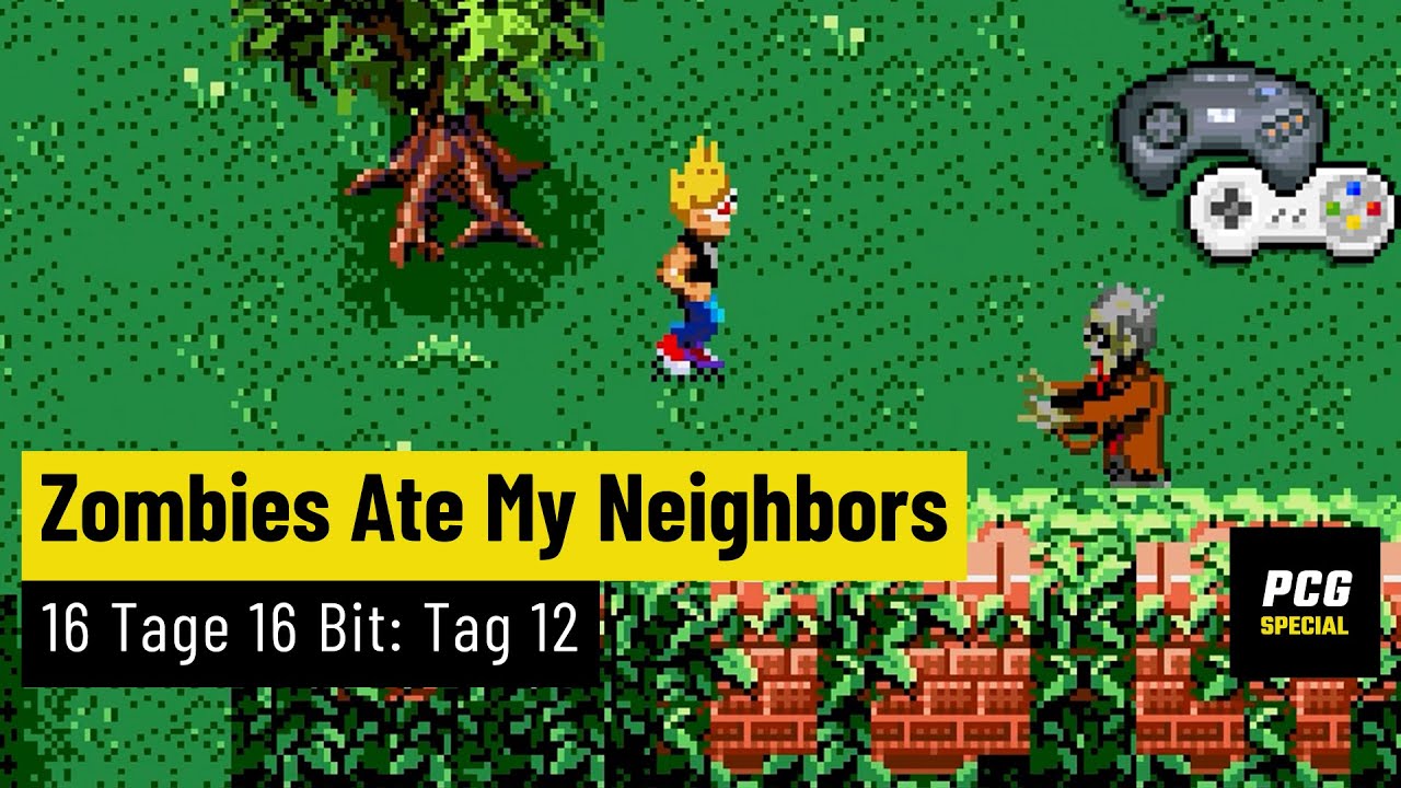 Zombies Ate My Neighbors | 16 Tage 16 Bit - Tag 12 - YouTube