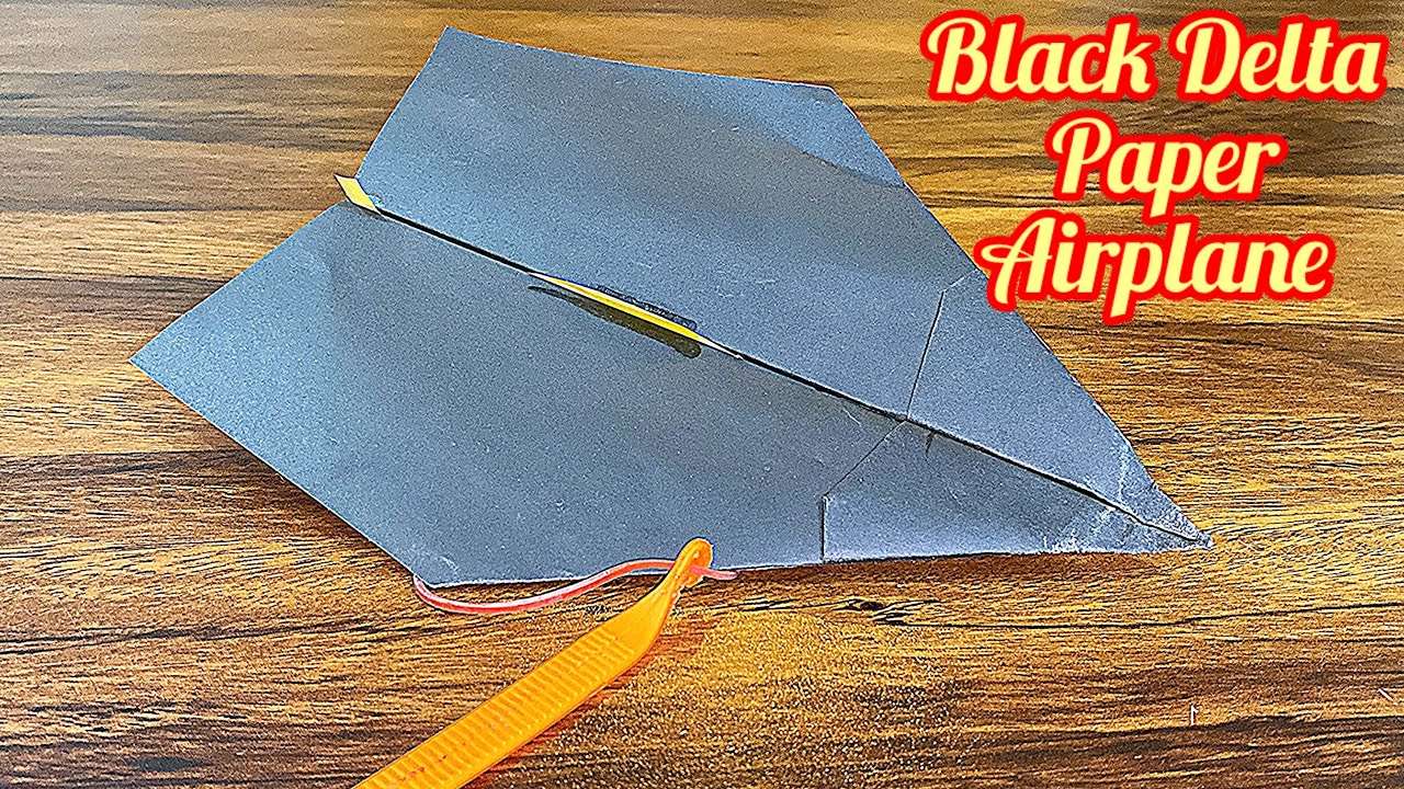 How To Fold Delta Paper Airplane Long Distance Flights | Tutorial - YouTube