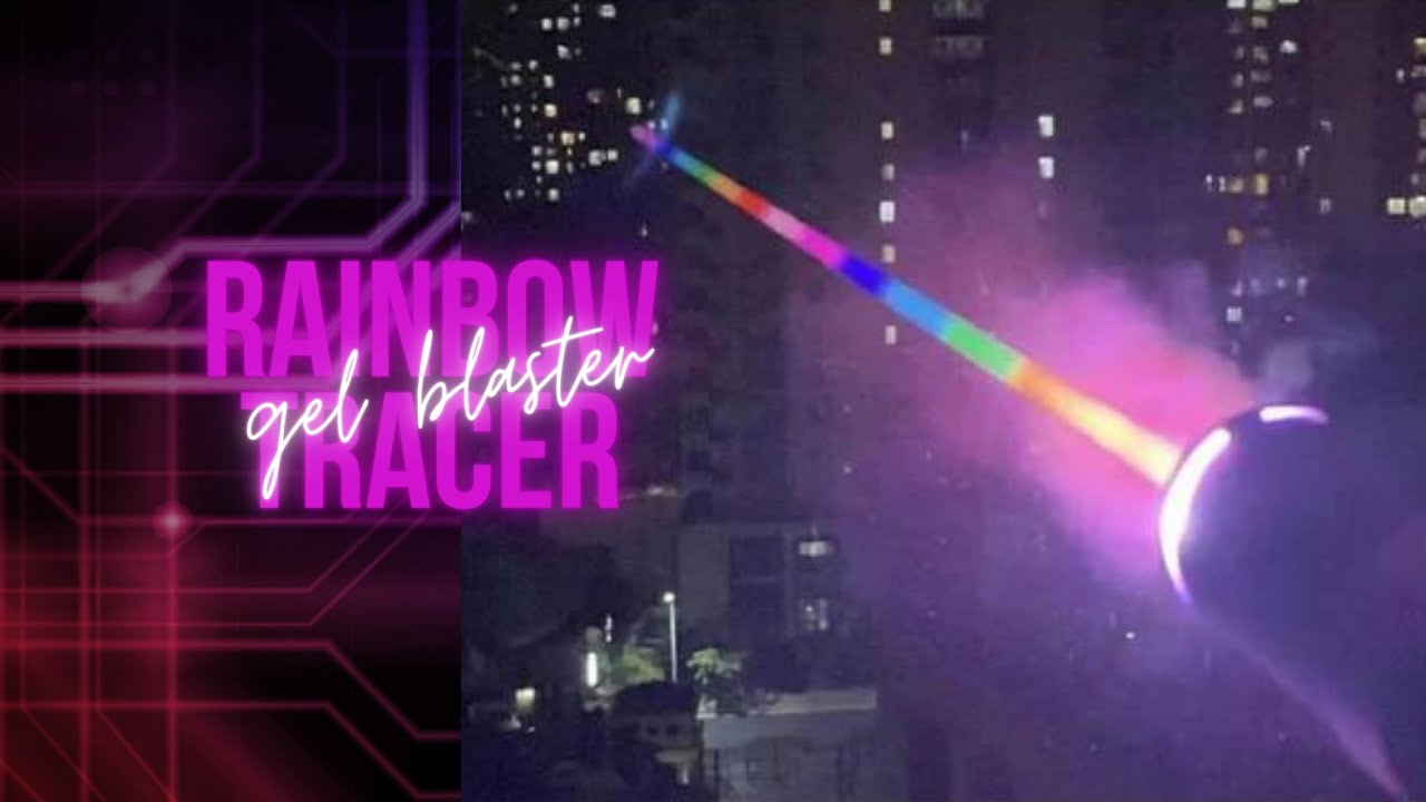 Rainbow tracer Gel blaster - US STOCK - YouTube