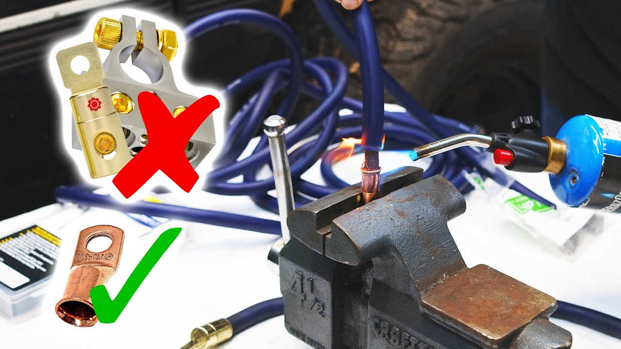 Making Car Battery Cables That Don't Suck - With Soldered Connectors ...