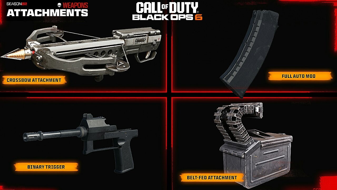 Black Ops 6 All New Season 2 Special Weapon Attachments (Preview) - YouTube